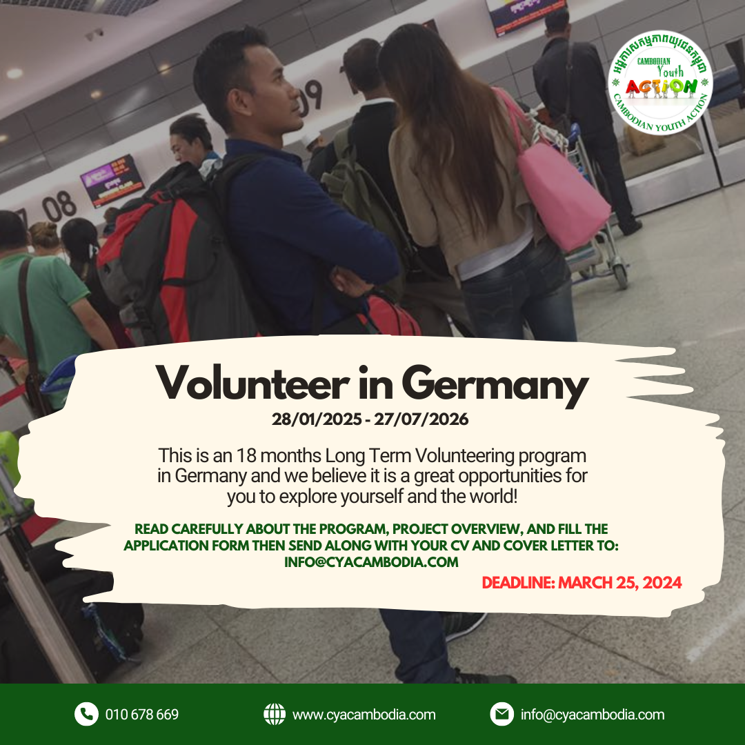 Volunteer for 18 months in Germany | volunteerincambodia